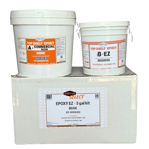 Kretus Select - Epoxy EZ – Beige, 3 gl kit | Fiberglass Source/Surf Supply