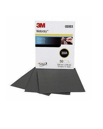 3M Wetordry Trimite sheets p360 grit-02003 Pack of 50 | Fiberglass ...